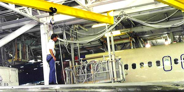 Aircraft/Hangar Horizontal Lifeline – CAI Safety Systems