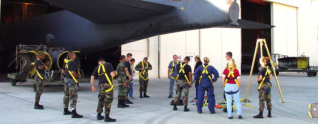 Aircraft/Hangar Horizontal Lifeline – CAI Safety Systems