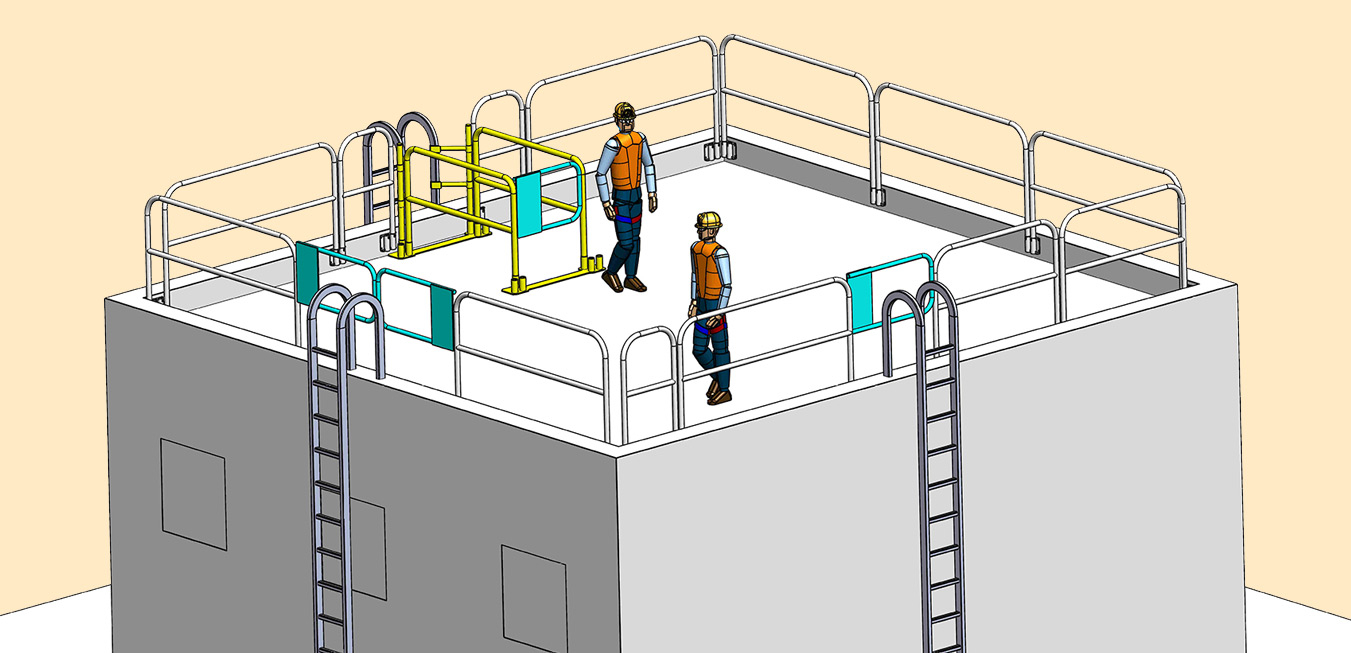Mezzanine Safety Gates for Workplace – CAI Safety Systems