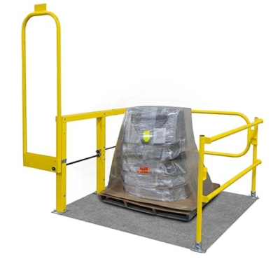 Mini Dual Mezzanine Safety Gate – CAI Safety Systems, Inc.