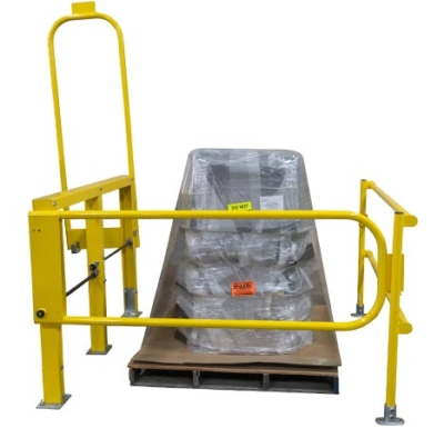 Mini Dual Mezzanine Safety Gate – CAI Safety Systems, Inc.