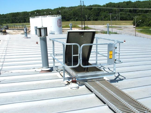 Roof Hatch Fixed Guardrail – CAI Safety Systems, Inc.