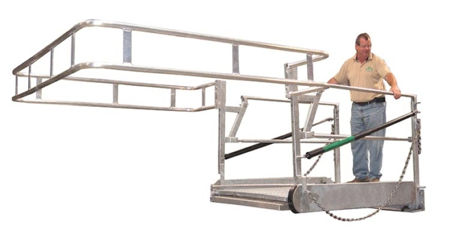 Single Hatch Access Platform with Gangway – CAI Safety Systems, Inc.