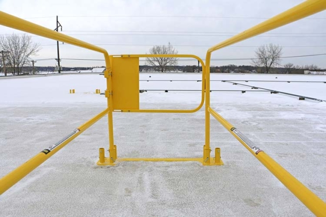 Gate & Guardrail Kit for Roof Ladder – CAI Safety Systems, Inc.