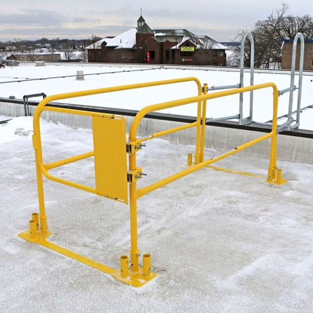 Gate & Guardrail Kit for Roof Ladder – CAI Safety Systems, Inc.
