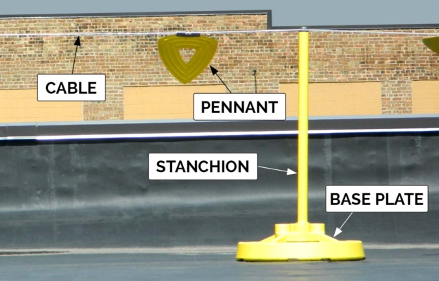 Permanent Non-penetrating Roof Warning Lines – CAI Safety