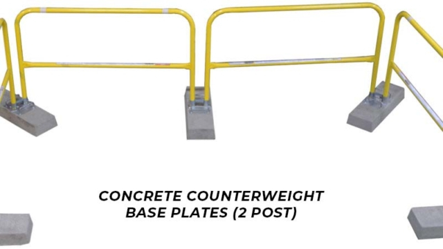 Concrete Counterweight Base Plate with Rubber Pads – CAI Safety Systems ...