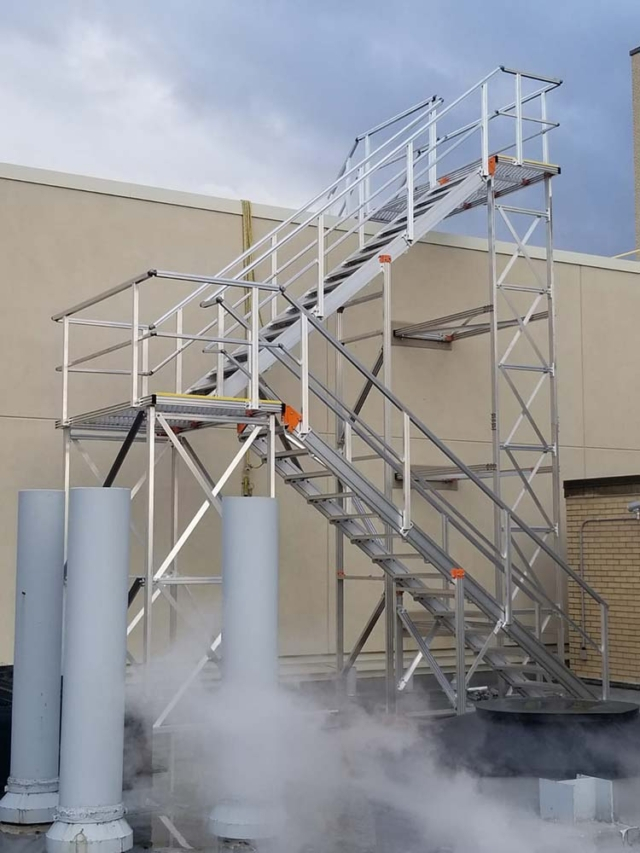 Aluminum Modular Roof Access Stairs – CAI Safety Systems, Inc.