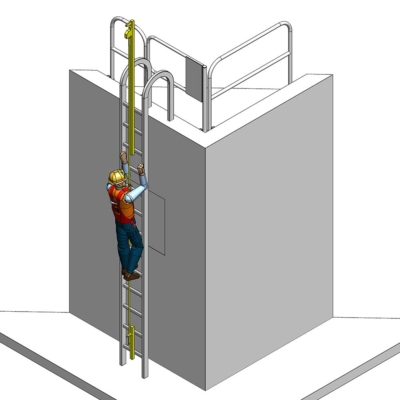 Ladder Cable Fall Arrest for Fixed Ladders | CAI Safety Systems, Inc.